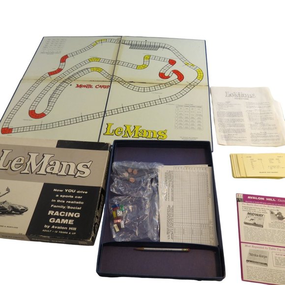 Avalon Hill | Other | Le Mans Realistic Racing Game 52 Avalon Hill ...